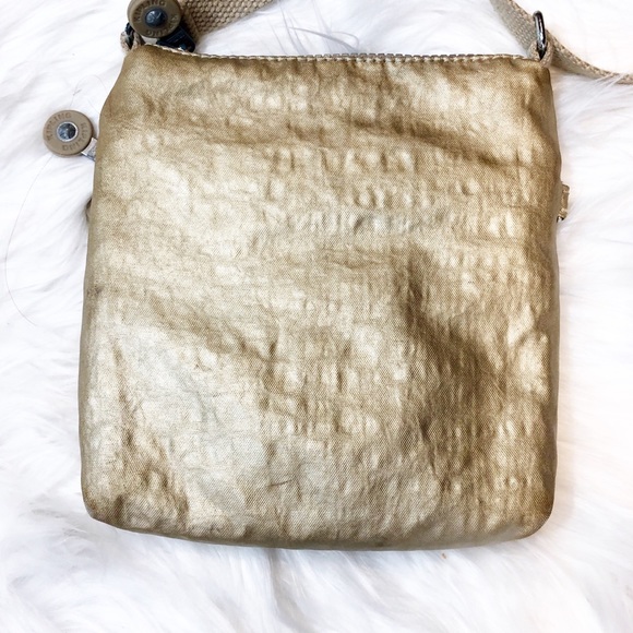 Kipling | Bags | 325 Kipling Metallic Gold Crossbody Bag | Poshmark